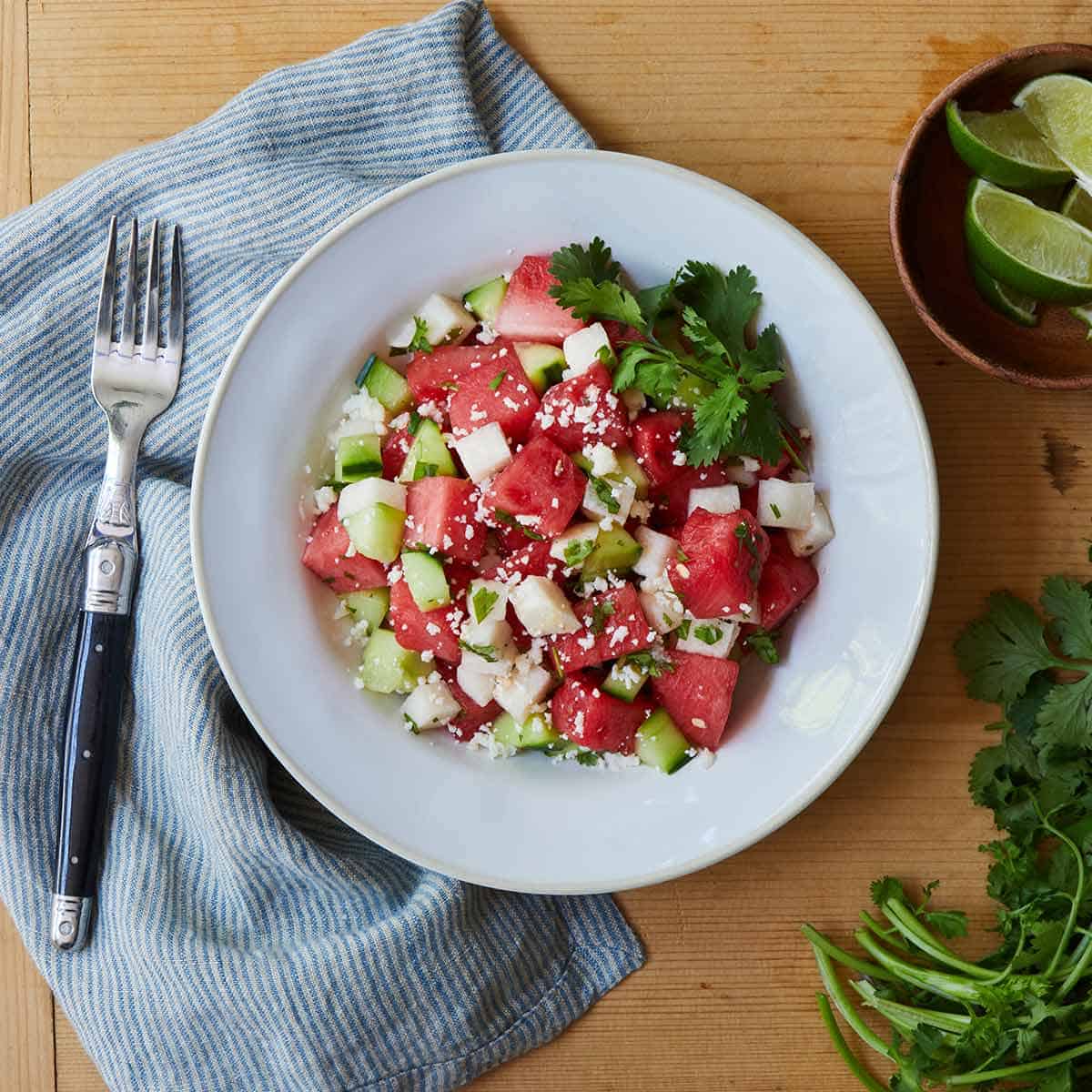 Mexican Watermelon Salad - Cooking With Coit