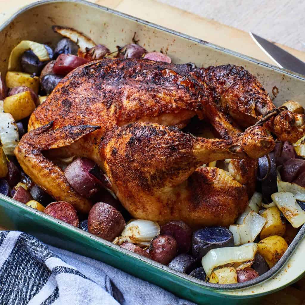 Roast Chicken and Potatoes - Cooking With Coit