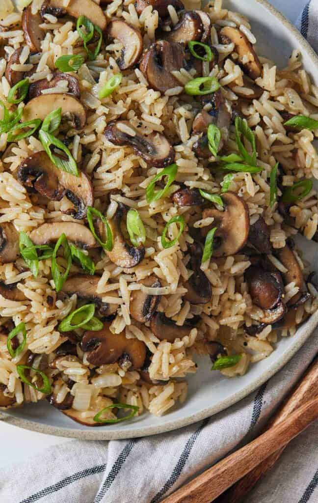 Mushroom Rice - Cooking With Coit