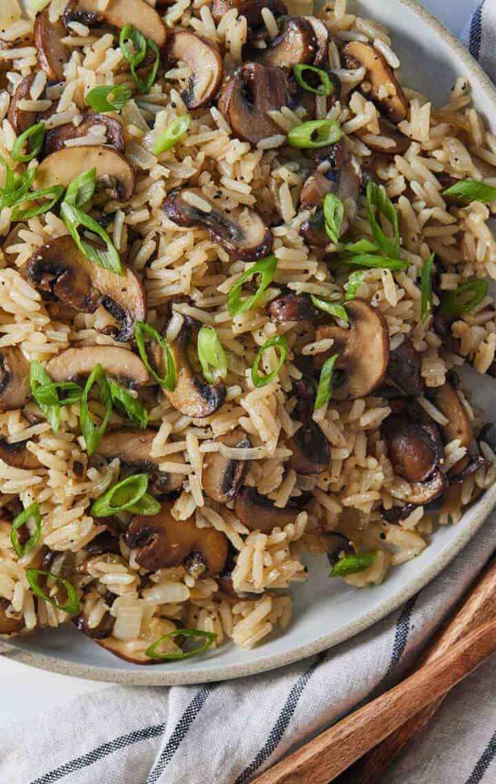 Mushroom Rice - Cooking With Coit