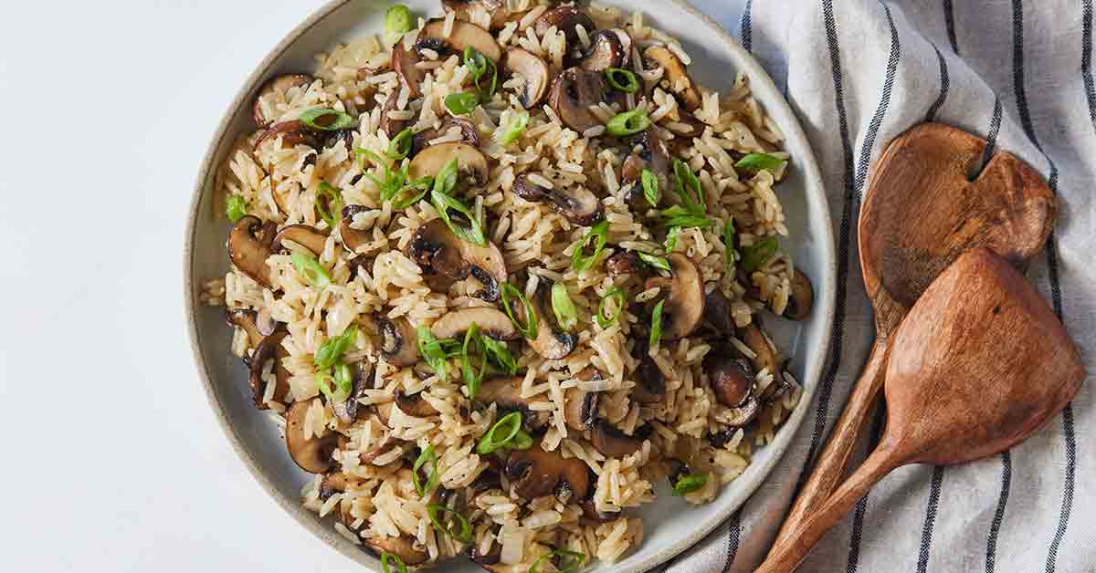 Mushroom Rice - Cooking With Coit