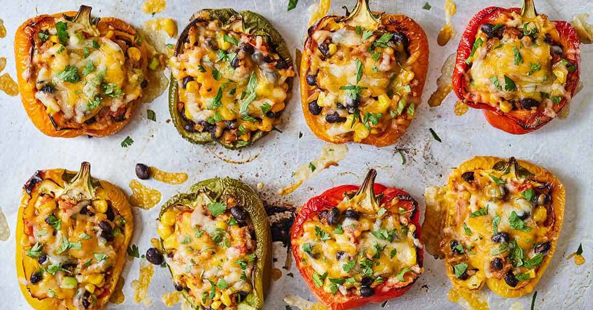 Vegetarian Stuffed Peppers - Cooking With Coit