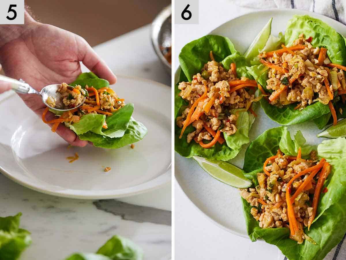 Thai Chicken Lettuce Wraps - Cooking With Coit